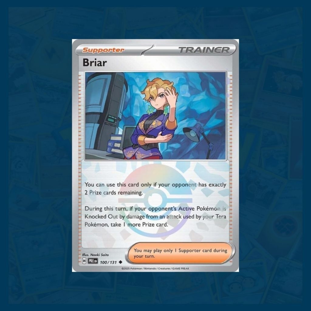 Briar (100/131) Pokeball Reverse Holo | Prismatic Evolution | Pokemon ...