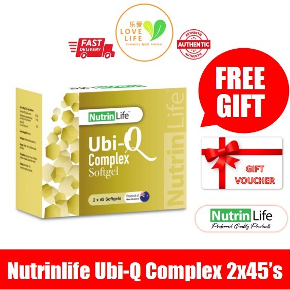EXP03/27 NutrinLife Ubi-Q Complex Softgel 2x45's FREE DELIVERY + FREE GIFT | Shopee Malaysia
