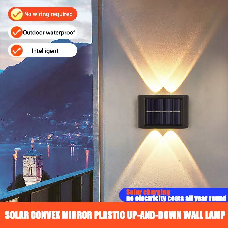 Lampu dinding solar LED kalis air LED solar wall light outdoor ...