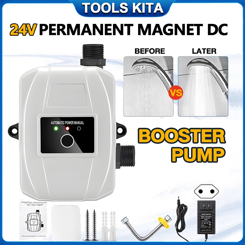 🔥45L/min Shower Booster Pump 24V/250W Water Heater Pump 75Feet Auto ...