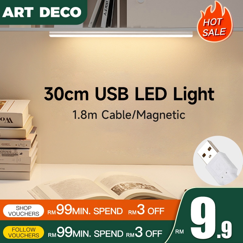 USB LED Light 30cm Portable Light Tube Bar Light Strip For Shelf, Desk ...