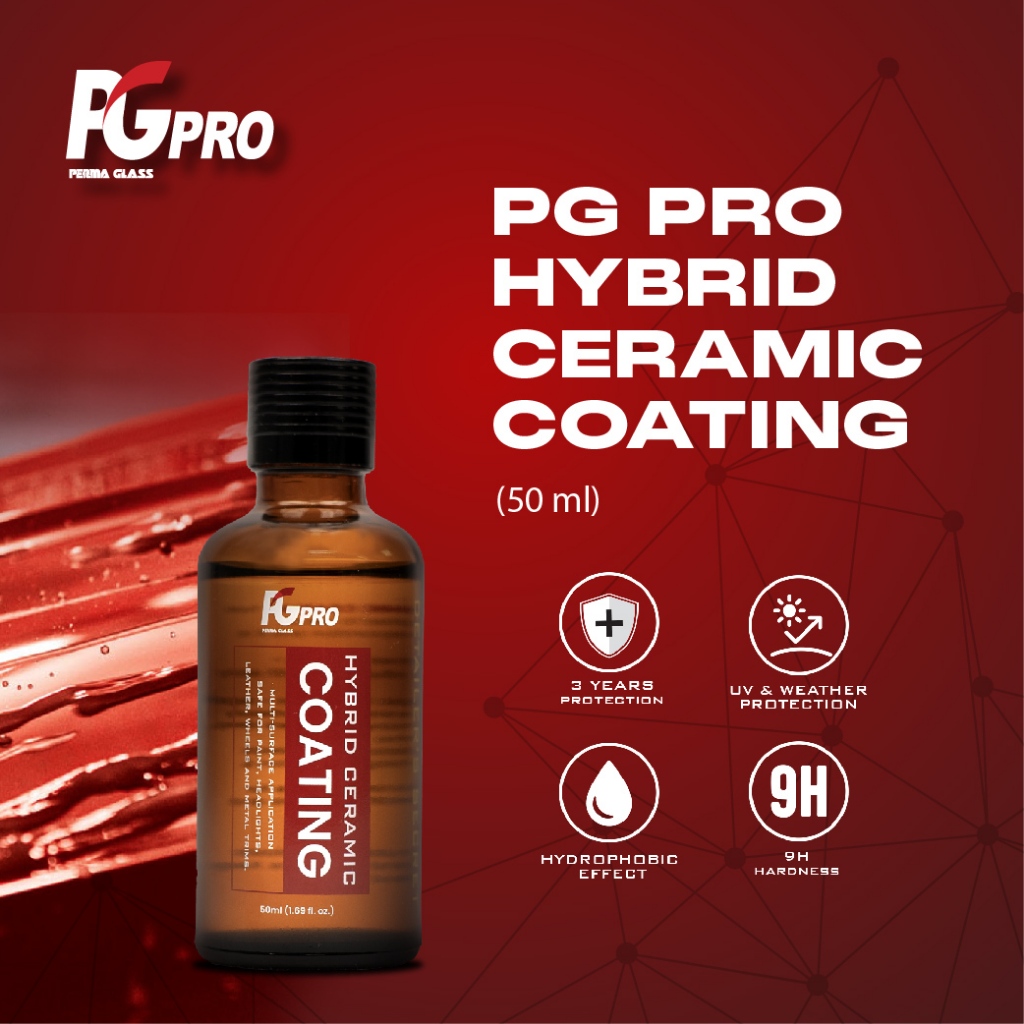PG Pro Hybrid Ceramic Coating (50ml) | 3 Years Protection | Multi ...