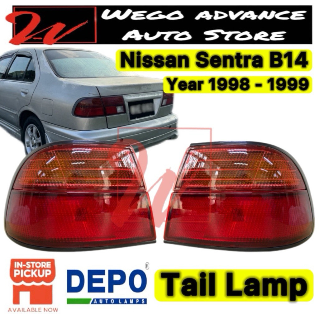 Nissan Sentra B14 Rear Tail Lamp Light 1998 - 2000 New Lampu Belakang ...