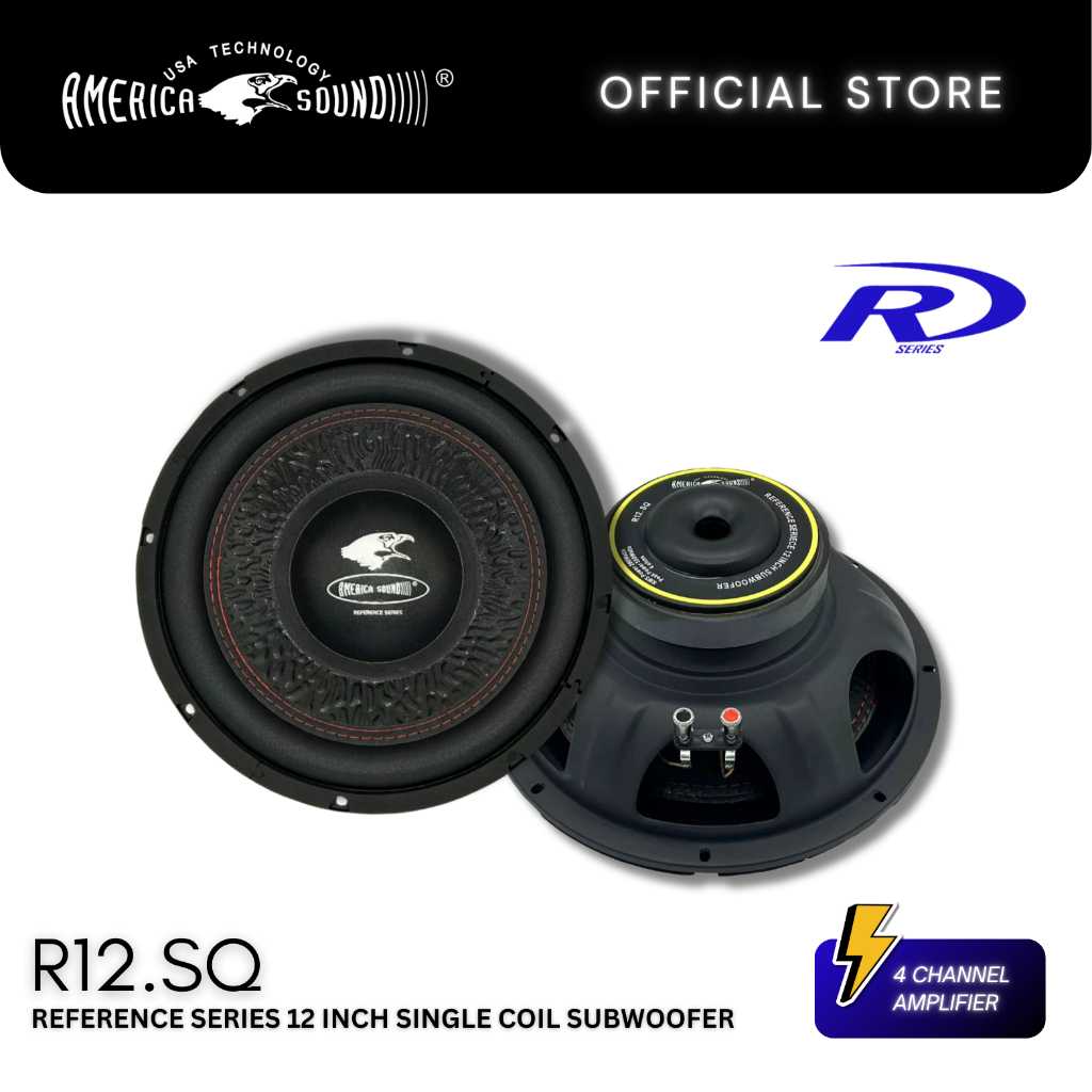 AMERICA SOUND REFERENCE SERIES 12 INCH SINGLE COIL SUBWOOFER - R12.SQ ...