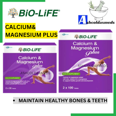 Bio-life Calcium & Magnesium Plus 30s/30sx2 or 100s/100sx2 EXP12/2026 ...