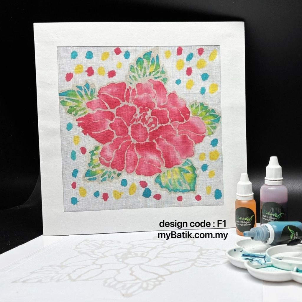 DIY Batik Painting~Flower Design set of 14 pieces, included Orchid ...
