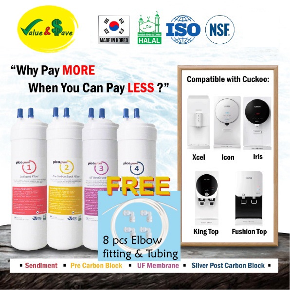 【Free Fitting】Korea Filter Water Set Picogram Compatible for Cuckoo ...