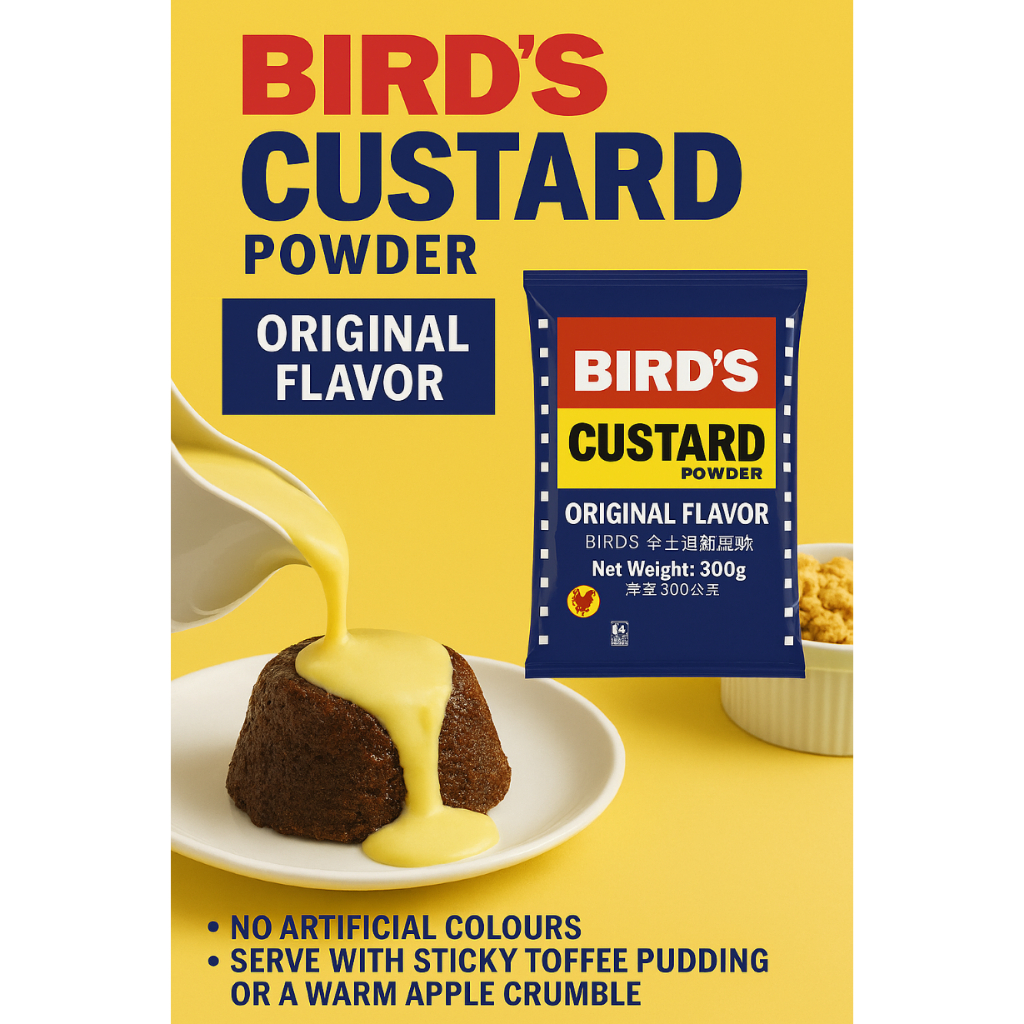 Bird’s Custard Powder Original Flavor 300g – Classic British Dessert ...