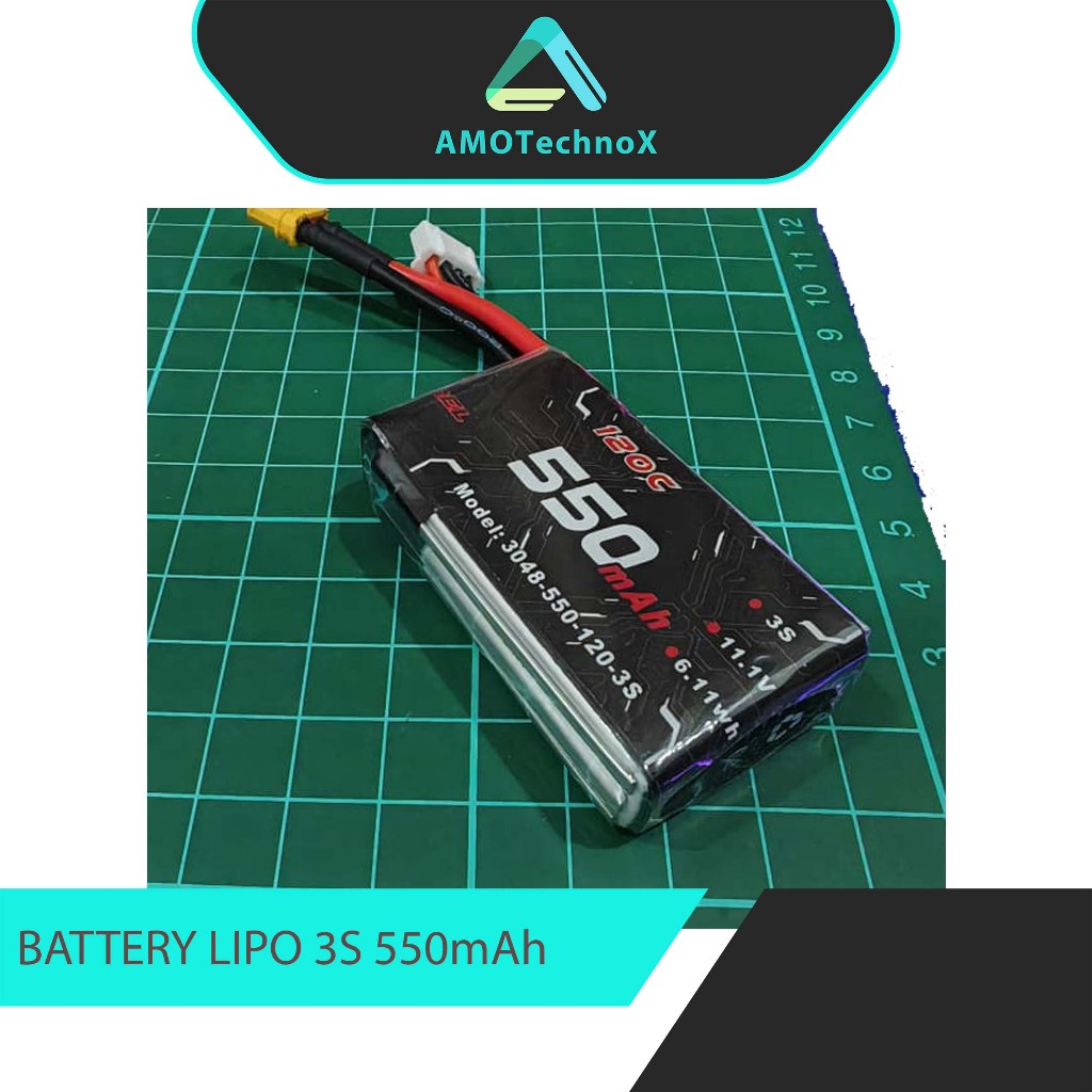 ALIENMODEL Recharge Battery LIPO 3S 11.1V 550mAh for RC Car Truck Robot ...
