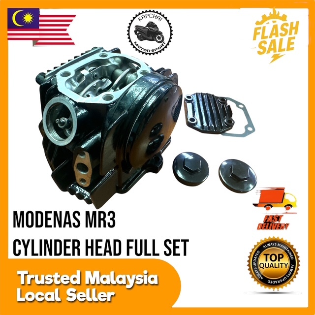 MODENAS MR3 CYLINDER HEAD SET MR3 HEAD COMPLETE SET | Shopee Malaysia
