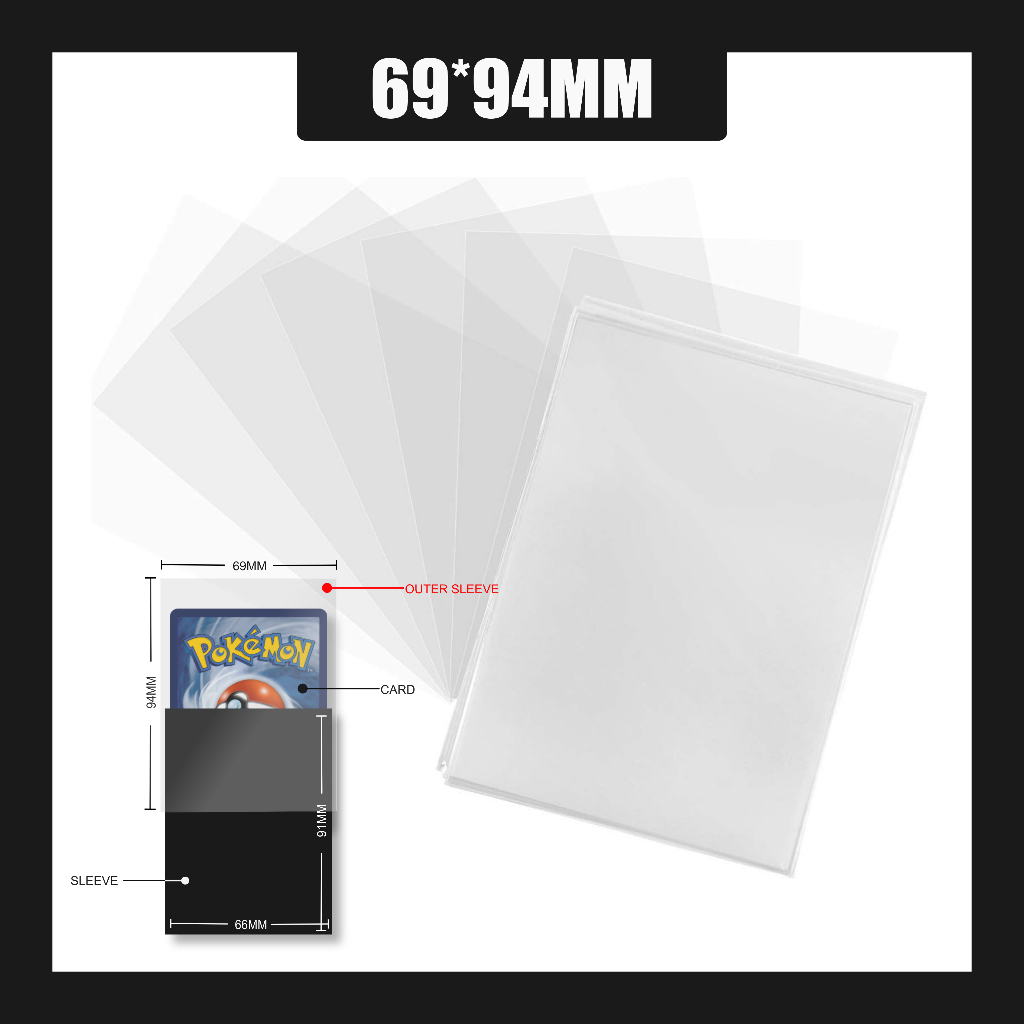 [69mmx94mm] TCG Matte Outer Layer/Over Sleeve/Anime Sleeve Protector ...