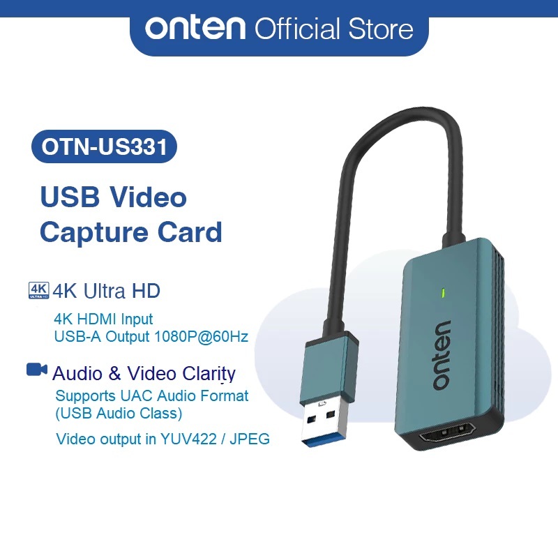 ONTEN 331 Video Capture Card 4K 60Hz HDMI USB3.0 Video Grabber Live ...