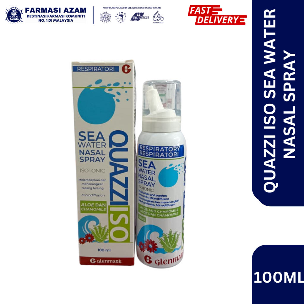 QUAZZI ISO SEA WATER NASAL SPRAY 100ML | Shopee Malaysia