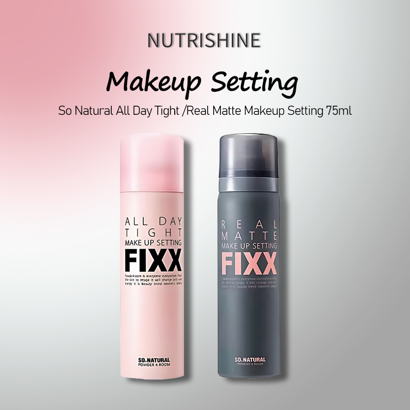 FIXX Makeup Adjustment Spray, REAL MATTE Fog + ALL DAY TIGHT Lasting ...