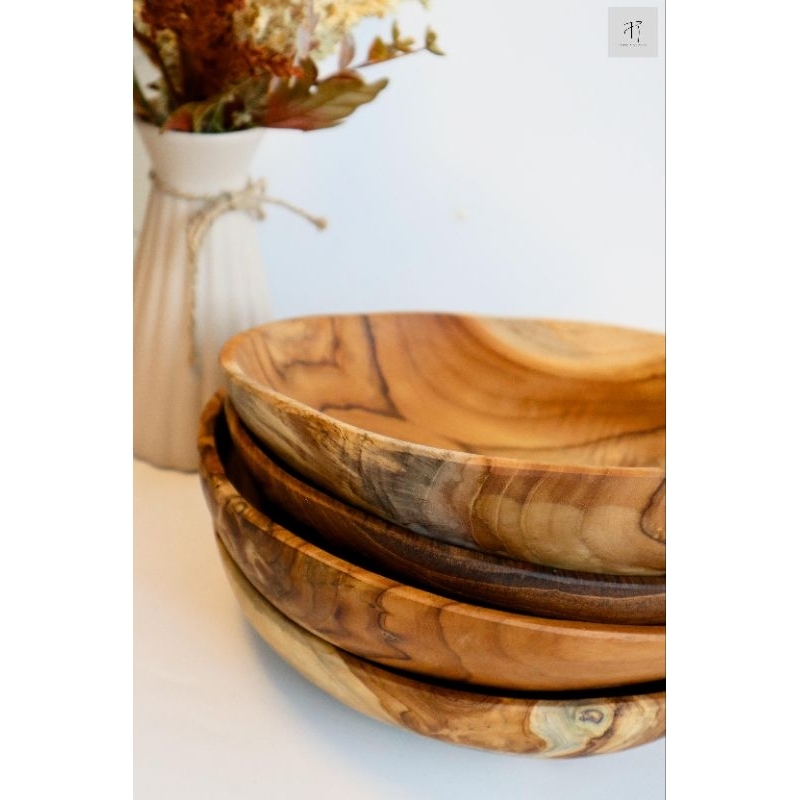 Tectona Furniture Teakwood Round Bowl / Mangkuk Kayu Jati Asli Bulat ...