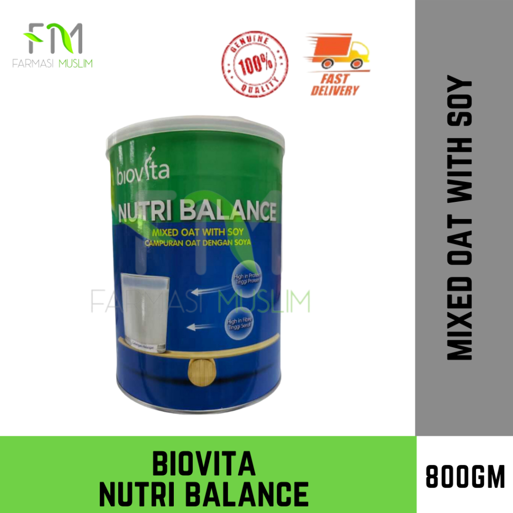 BIOVITA NUTRI BALANCE MIXED OAT WITH SOY 800G | Shopee Malaysia