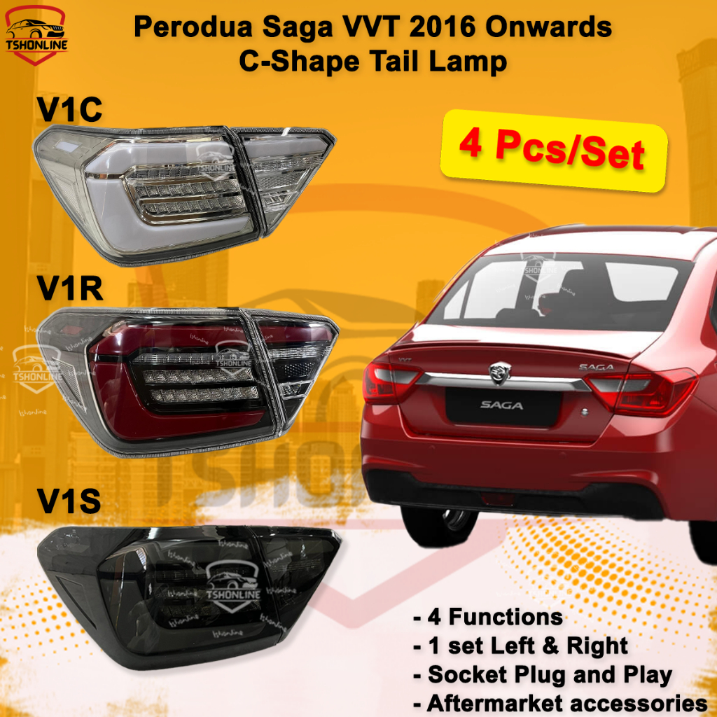 LAMPU Saga (2016-2024) Tail Lamp LED SAGA VVT Tail lamp SAGA Taillight ...