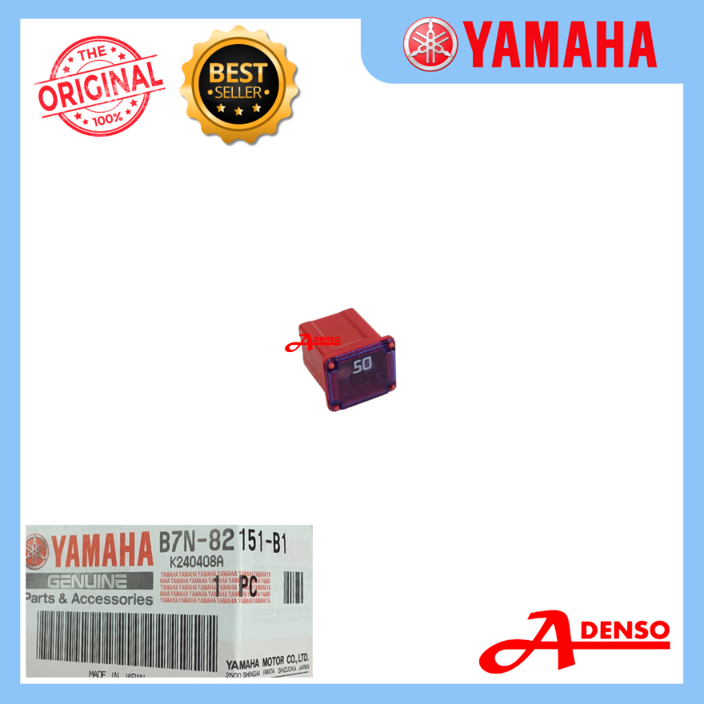 MT09`V3 2021-2024 FUSE 50A (YAMAHA100%ORIGINAL) B7N-82151-B1 RED BOX ...