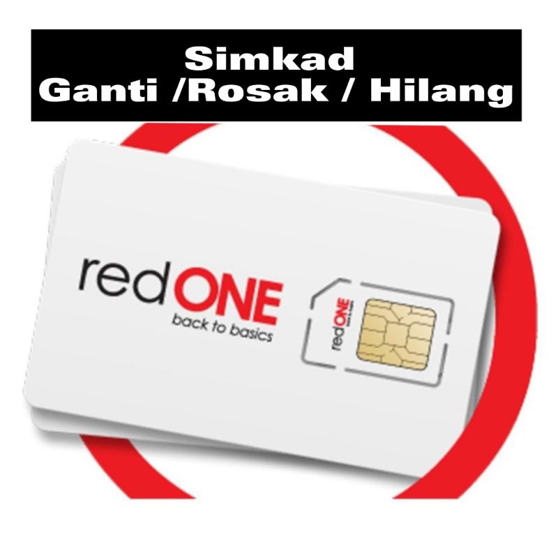 Simkad Ganti / Hilang / Rosak (Replacement) RedONE ONLY | Shopee Malaysia