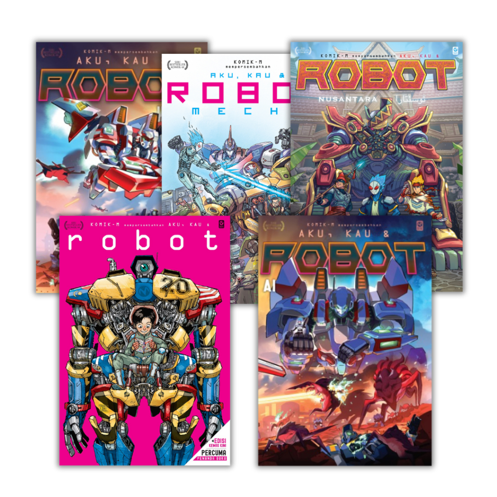 KOMIK M Aku, Kau & Robot Malay Comic Books MECHA Nusantara AI Invasi ...