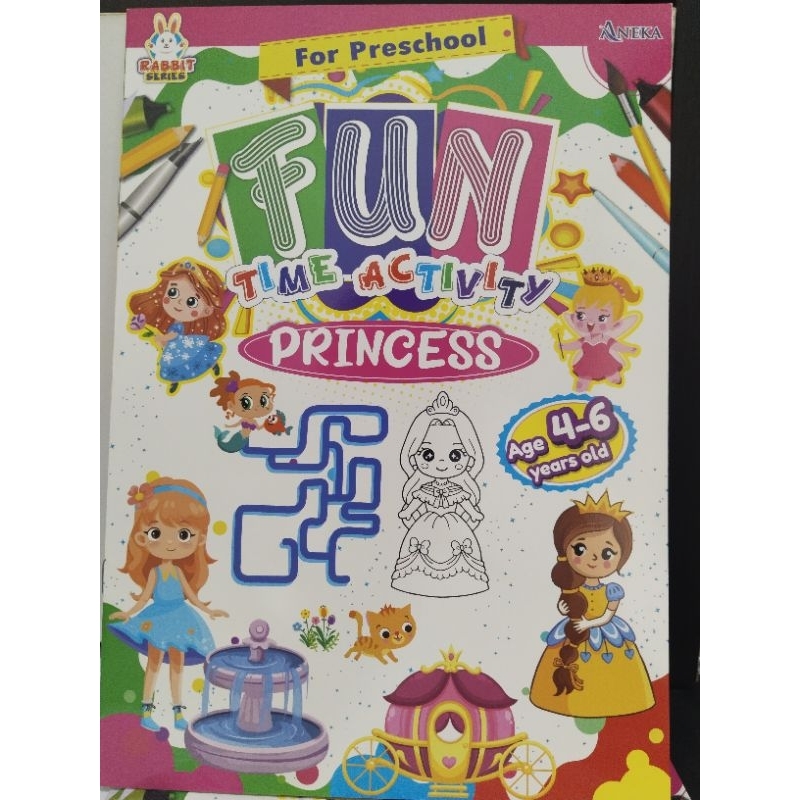 FOR PRESCHOOL FUN ACTIVITIES PRINCESS AGE 4-6 [READY STOCK] | Shopee ...