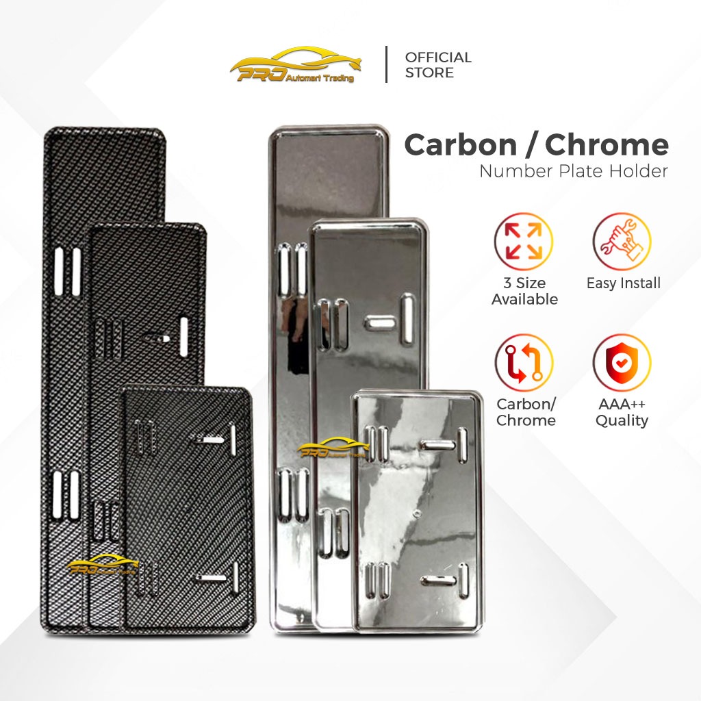 Ready stock Gred AAA Plus++ Plastic ABS Universal Chrome / Carbon ...