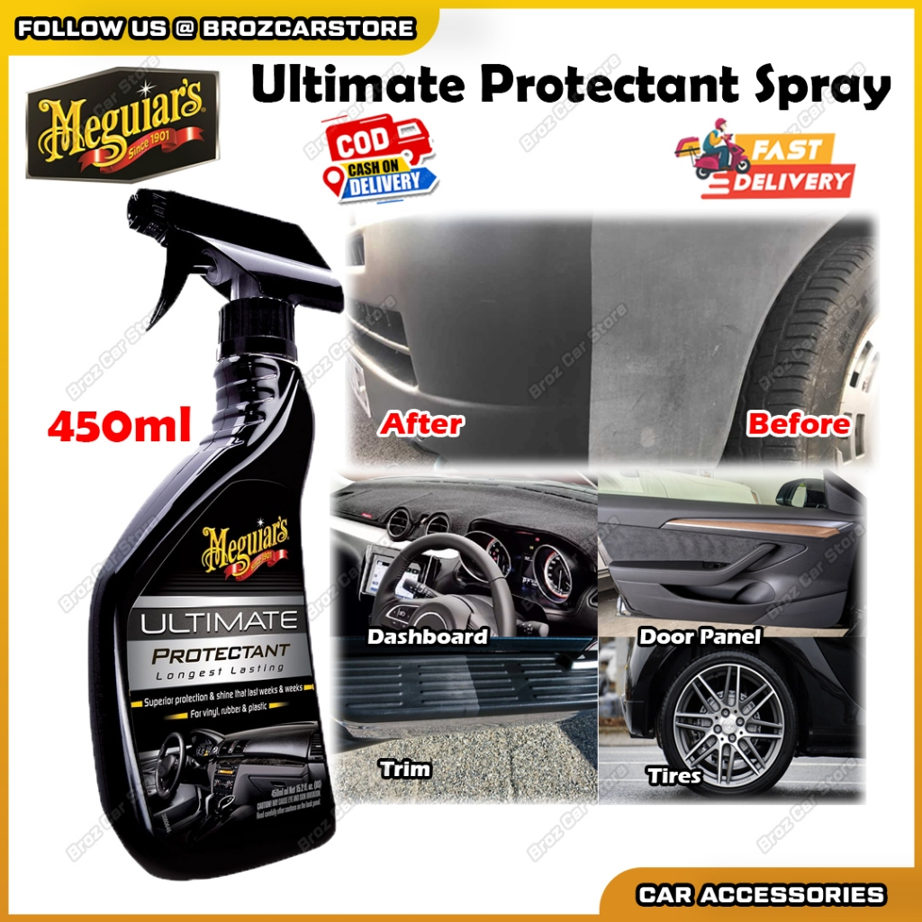 Meguiar’s G14716 Ultimate Protectant 450ml Trim Restorer & Spray Dash ...