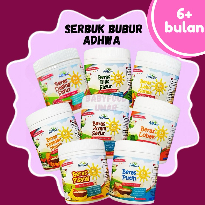 🔥READY STOCK JB🔥 ADHWA BABYFOOD - Bubur Instant Oatmeal Kentang Putar ...