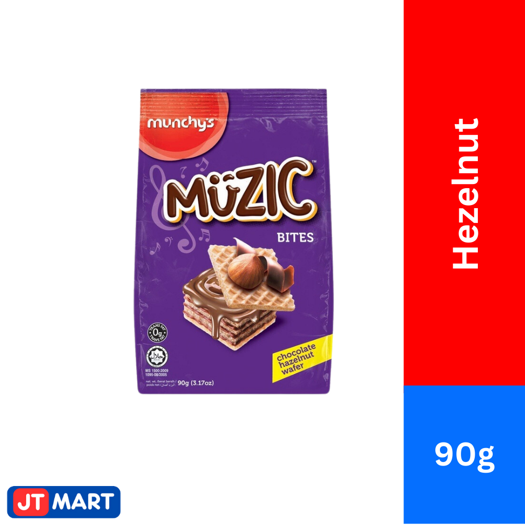 Munchy's Muzic Wafer Bites - Hazelnut (90g) | Shopee Malaysia