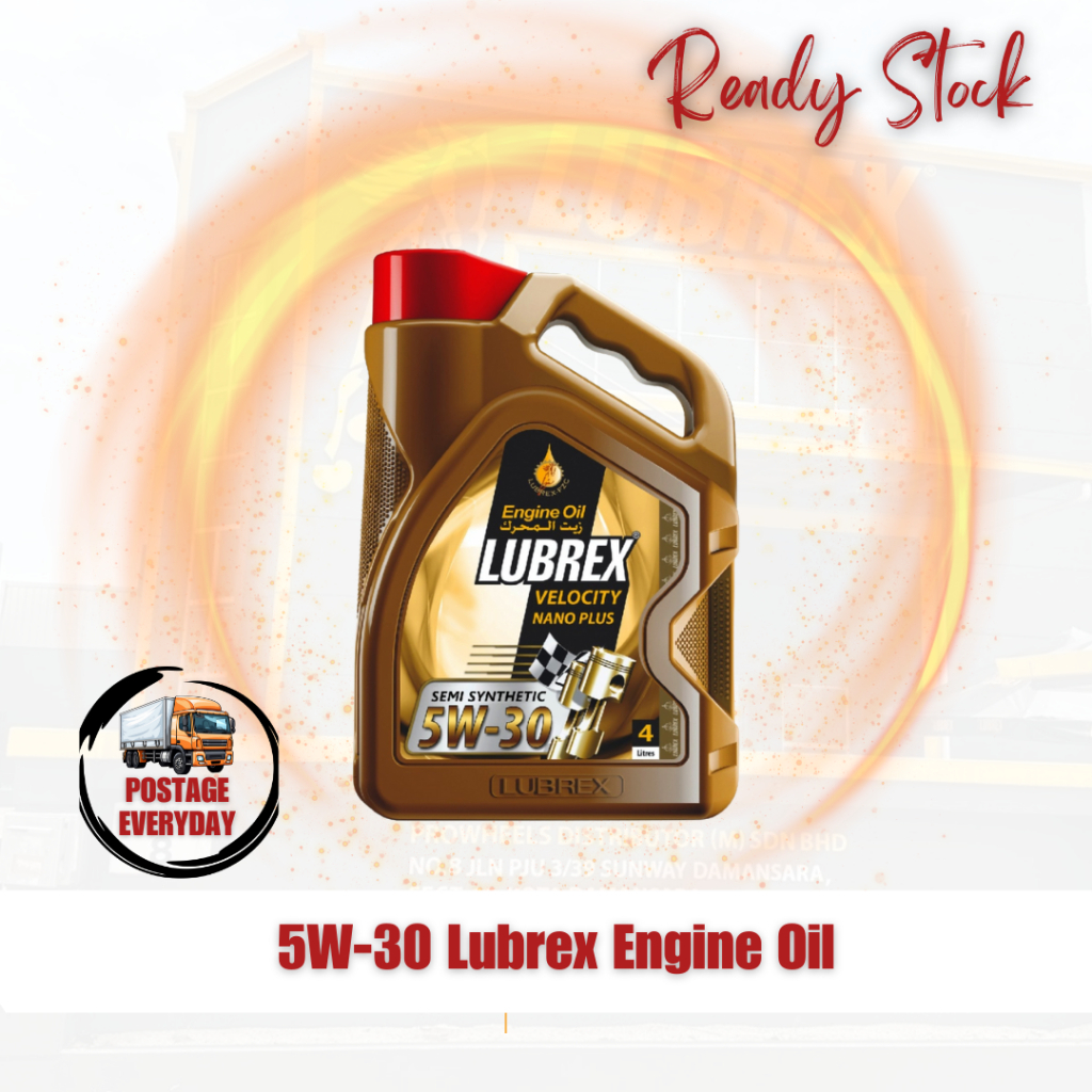 LUBREX 5W-30 Engine Oil 4L Semi Synthetic | Shopee Malaysia