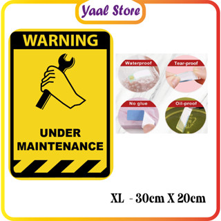 Under Maintenance / Sign Sticker/PVC Sticker Wall,Window(WATERPROOF ...