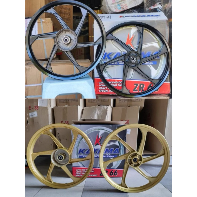Sport Rim Wheel (KAYAMA) (ZR66) Honda wave125 wave 100r (DISC) 6 batang ...