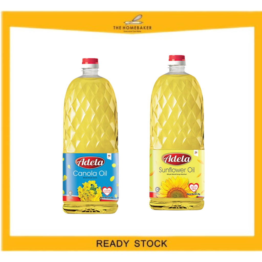 Adela Sunflower Oil 2kg/ Adela Canola Oil 2kg/ Homebaker | Shopee Malaysia