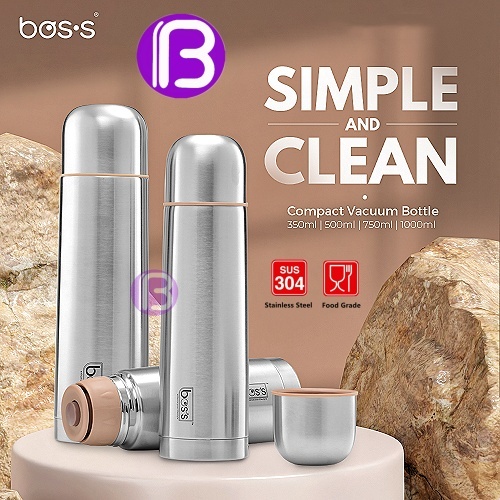 【BOSS & Bos's】Bos's SUS 304 Stainless Steel Vacuum Thermal Flask / Carafe / Thermal Bottle 350ml ...