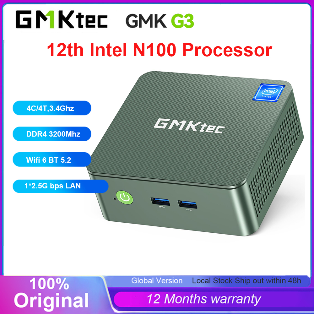GMKtec G5 Intel 12th N97 N100 MINI PC LPDDR5 4800Mhz 12GB 16GB 1TB Windows 11 Pro Office PC ...