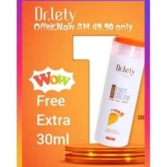 Dr.Lety Advanced Foot Cream 180ml+ (Buy 3 Bottles & Above Got Free Gift ...