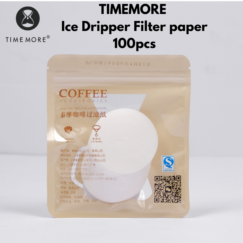 TIMEMORE - Ice Dripper Filter Paper 55mm filter paperMoka Pot FIlter ...
