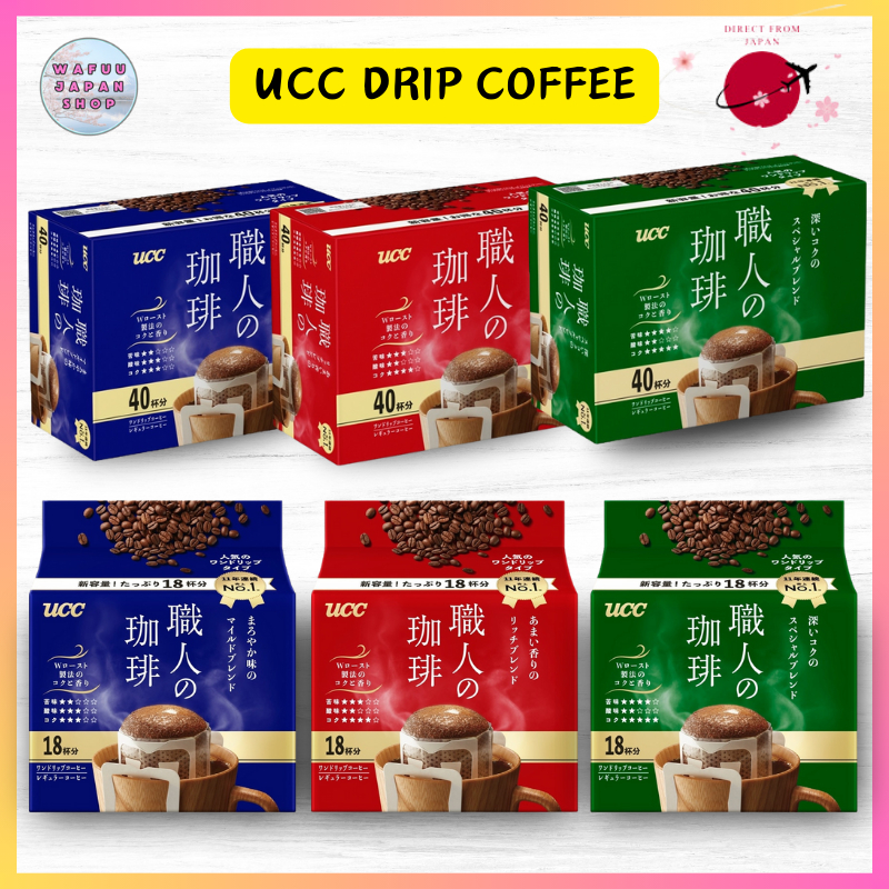 UCC CRAFTSMAN'S COFFEE ONE DRIP COFFEE JAPAN, 18 Cups / 40 Cups / 1Cups - High quality products ...