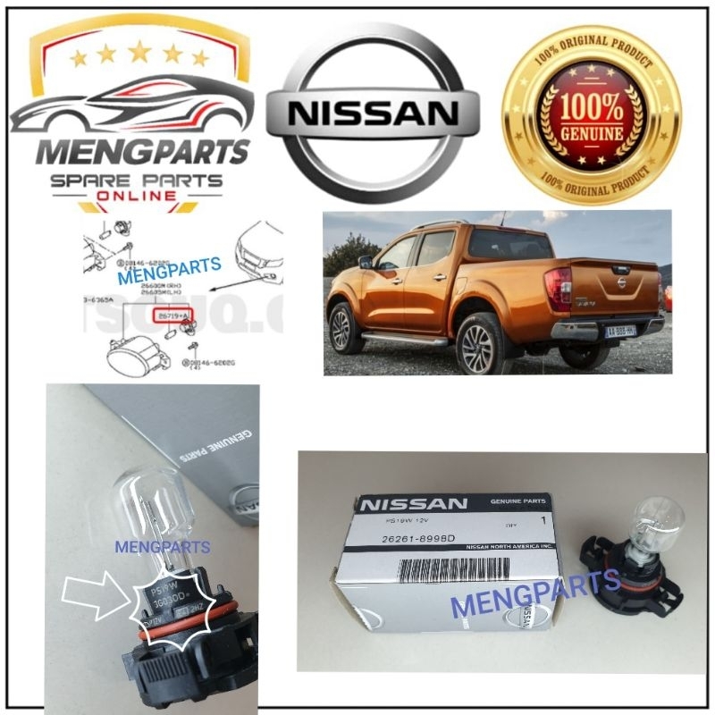 ORIGINAL NISSAN NAVARA D23 NP300 , X TRAIL T32L FOG LAMP BULB PS19W ...