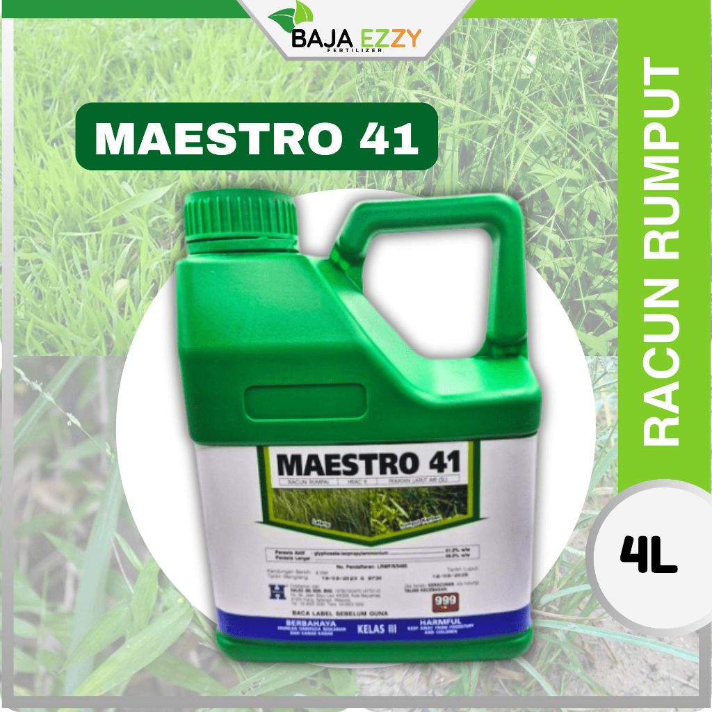 ⁠4L Halex Maestro 41 Herbicide Weed Racun Rumput Lalang Rumput Kerbau ...