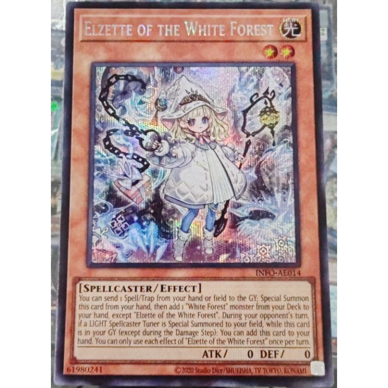 YUGIOH INFO-AE014 Elzette of the White Forest [SER/SR] | Shopee Malaysia