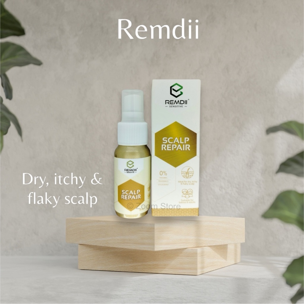 Remdii Sensitive Dry Flaky Itchy Scalp Repair Spray 30ml | Shopee Malaysia