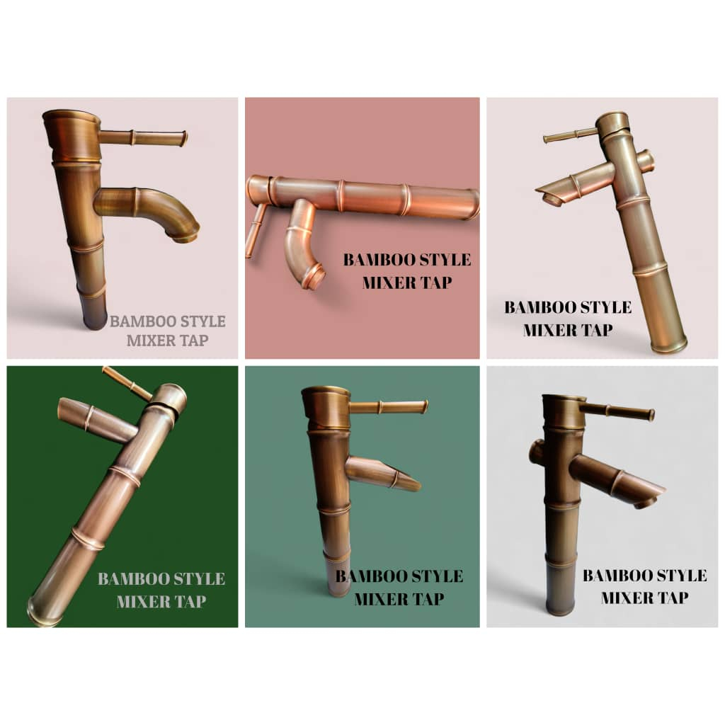 Designer Bronze Bamboo Type Mixer Basin Tap | Shopee Malaysia