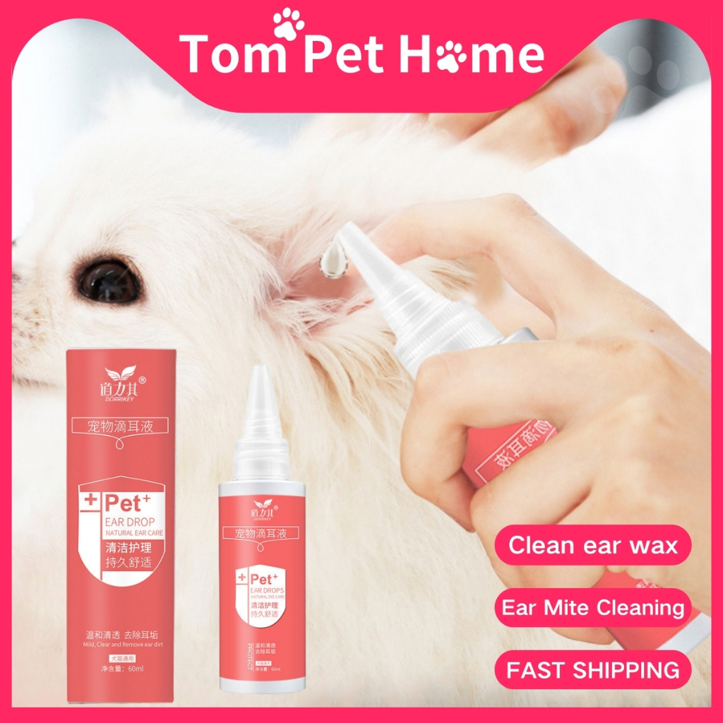 Pet Ear Drop & Eye Drop Cleaner Cat Dog Pet Cleanser Ubat Pencuci ...