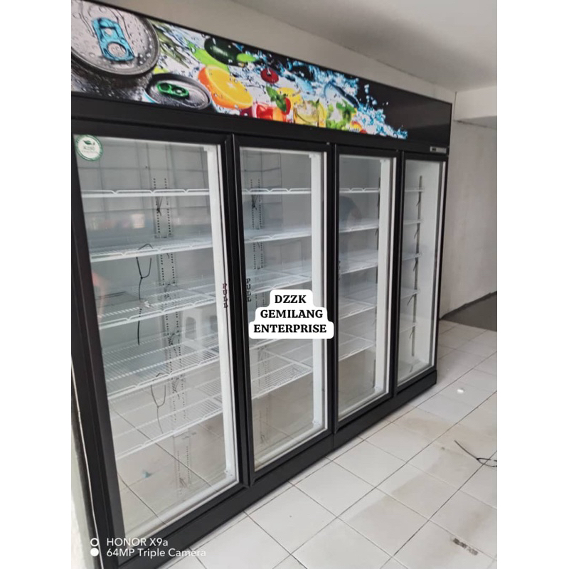 NEW 4 Doors Chiller Solid Cool 1940L SCBC-4DT Black Auto Defrost Digital Control | Shopee Malaysia