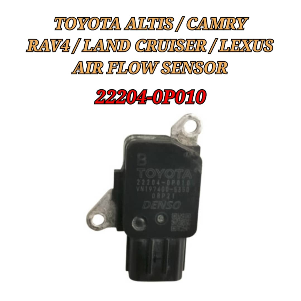 Air Flow Sensor 22204-0P010 Toyota Altis Camry RAV4 Land Cruiser Lexus ...