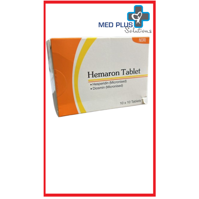 Hemaron Tablet (Hesperidin Micronised + Diosmin Micronised) 10x10's ...