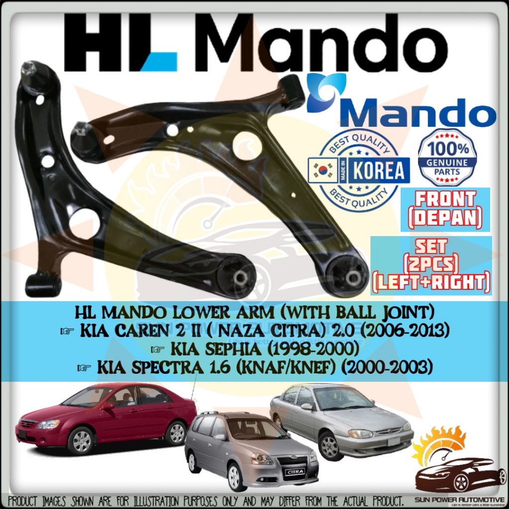 Kia Sephia Spectra KNAF KNEF Naza Citra Caren 2 HL MANDO KOREA LOWER ...