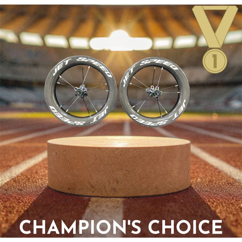 Geometric Wheelset jet speed 12 inch Push Bike Carbon 84.5mm logo white ...