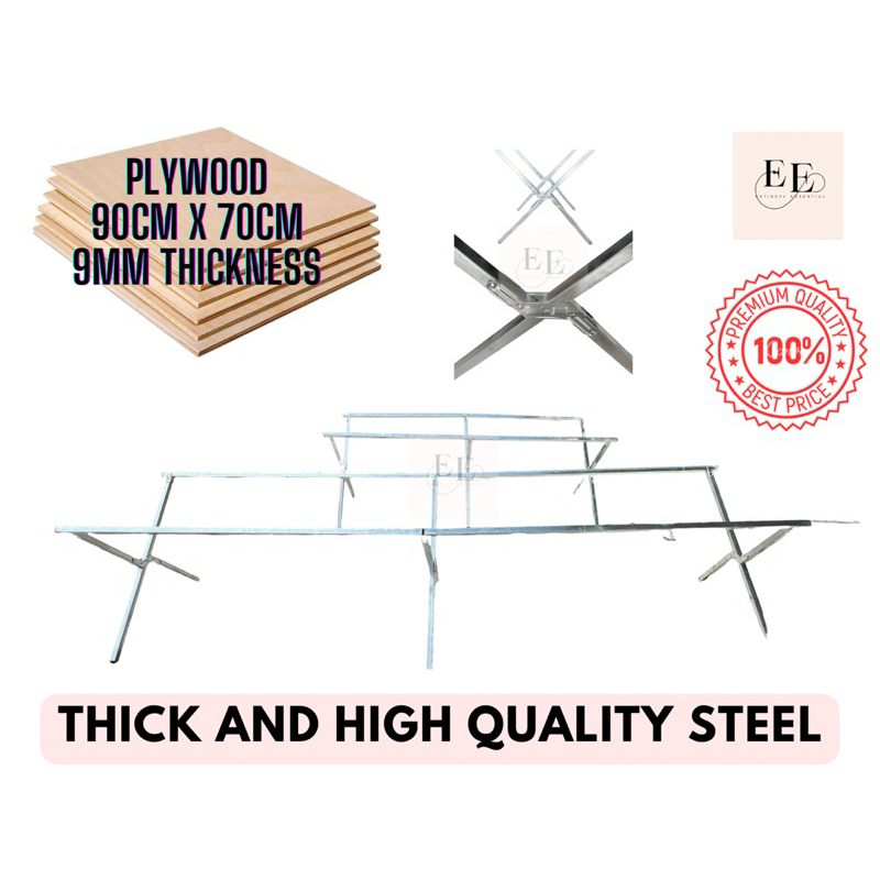 Night Market Foldable Table Rack Market Folding Table Stand Plywood ...